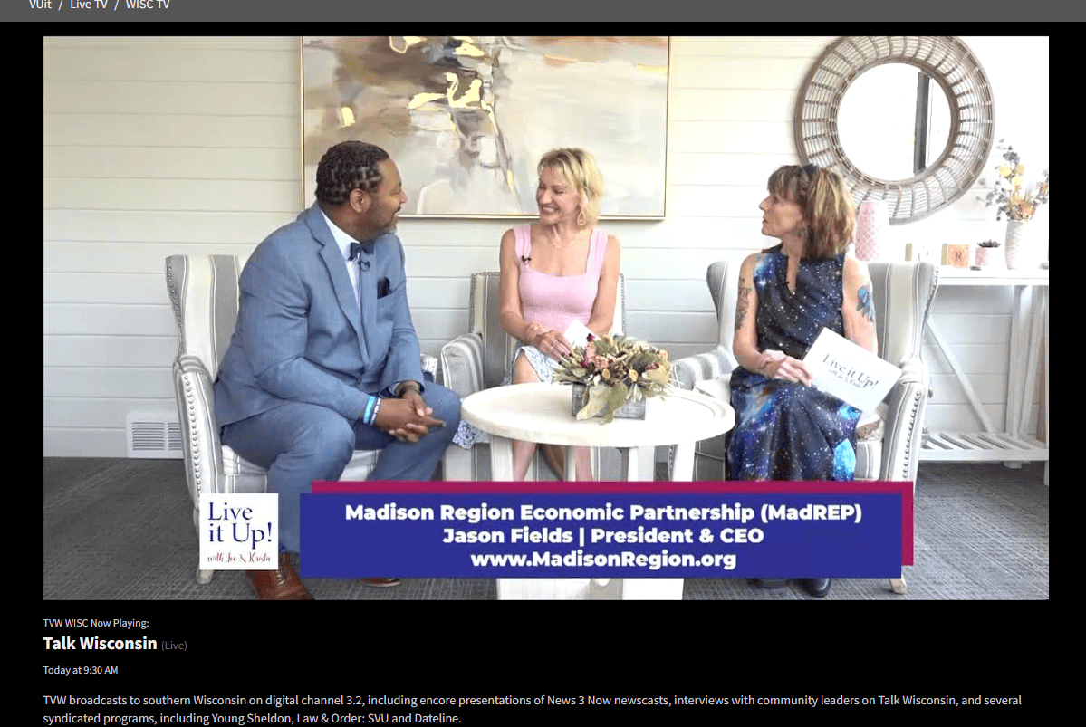 Television Wisconsin: Live It Up | Madison Region Economic Partnership ...